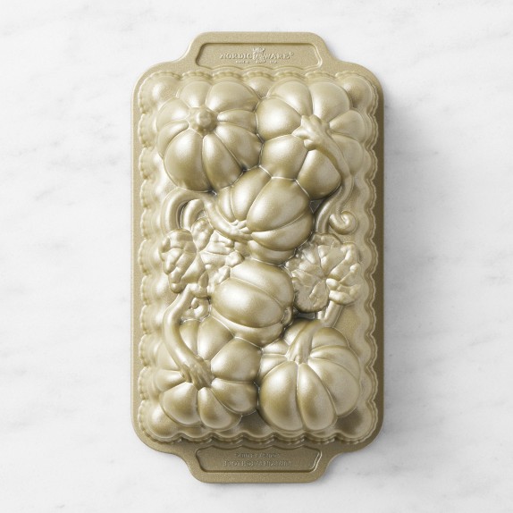 Nordic Ware Nonstick Cast Aluminum Pumpkin Patch Loaf Pan | Williams Sonoma