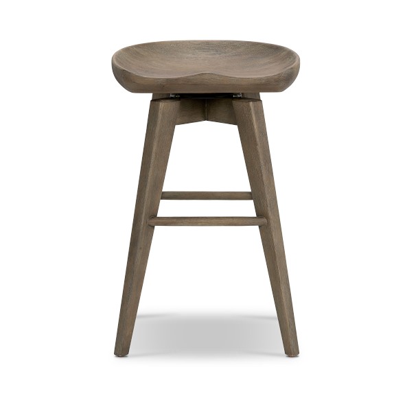 Sanremo Backless Swivel Stool | Williams Sonoma