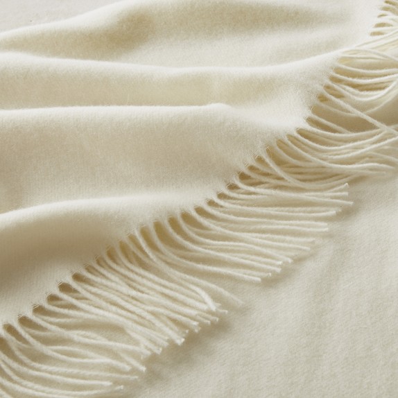 Grand Solid Cashmere Throw Blanket | Williams Sonoma