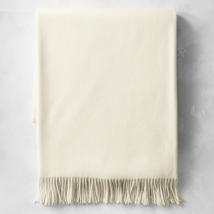 Grand Solid Cashmere Throw Blanket | Williams Sonoma