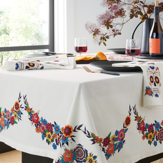 Dia de los Muertos Tablecloth | Williams Sonoma