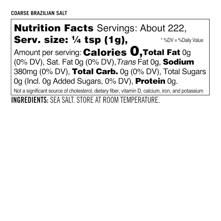 Jacobsen Salt x Williams Sonoma Coarse Brazilian Salt | Williams Sonoma