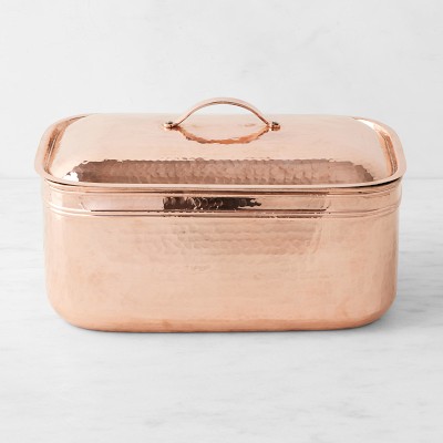 Hammered Copper Bread Box | Williams Sonoma