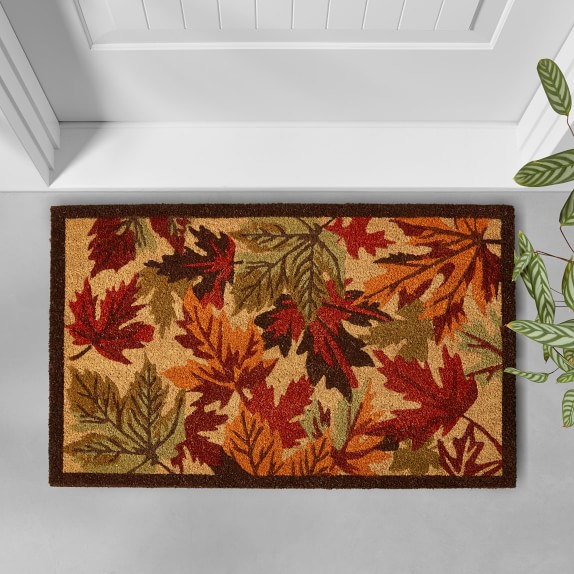 Williams Sonoma Auburn Leaves Doormat | Williams Sonoma