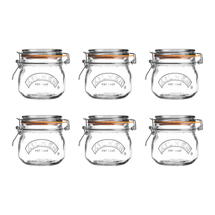 Kilner Round Clip Top Jar, 17 oz, Set of 6 | Williams Sonoma