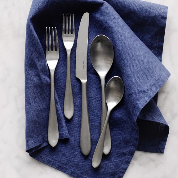 Robert Welch Flute Satin Silverware Sets | Williams Sonoma