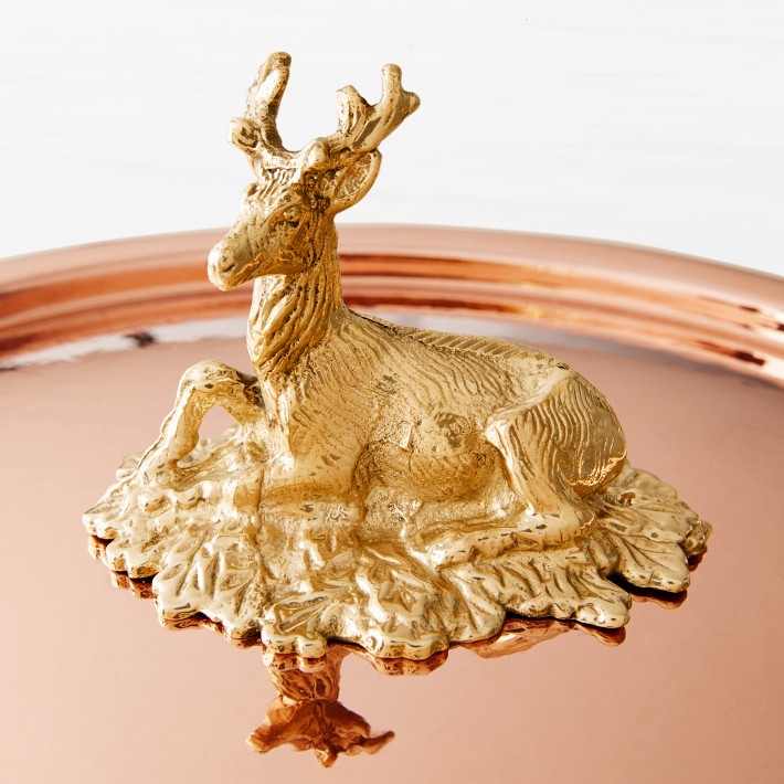 Ruffoni Historia Hammered Copper Chef Pot with Stag Knob - 4-Qt ...