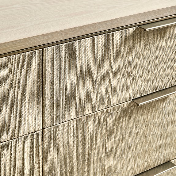 Jonathan Charles Seiche 6-Drawer Grass Cloth Dresser | Williams Sonoma