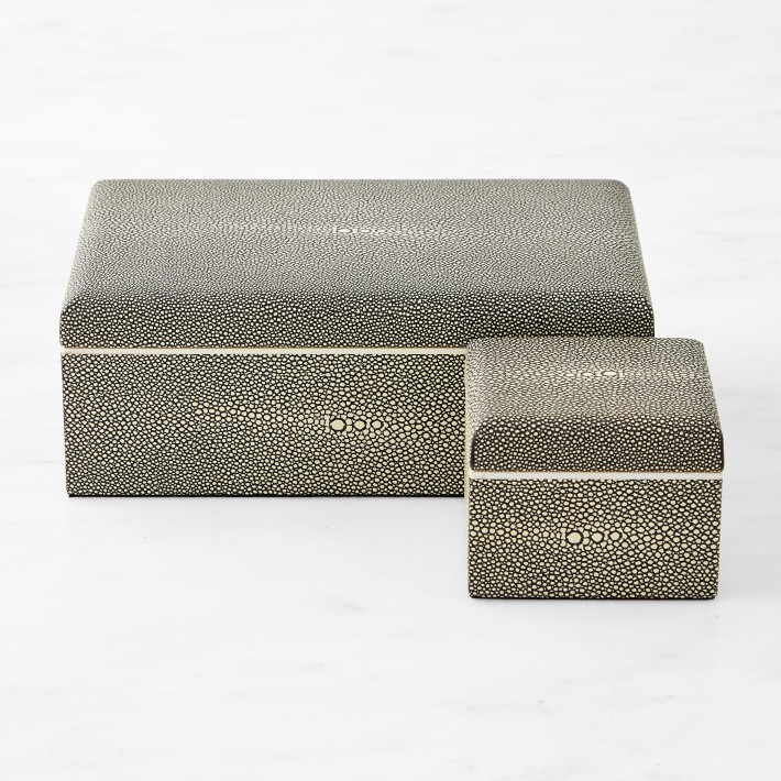 Faux Shagreen Box | Williams Sonoma