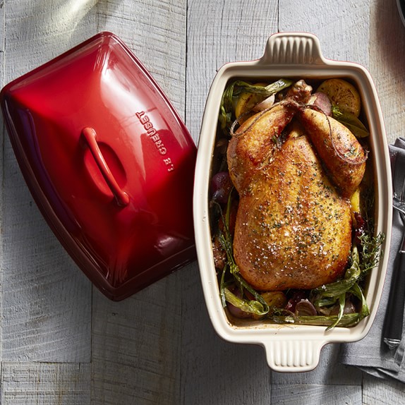 Le Creuset Heritage Stoneware Deep Covered Baking Pan | Williams Sonoma