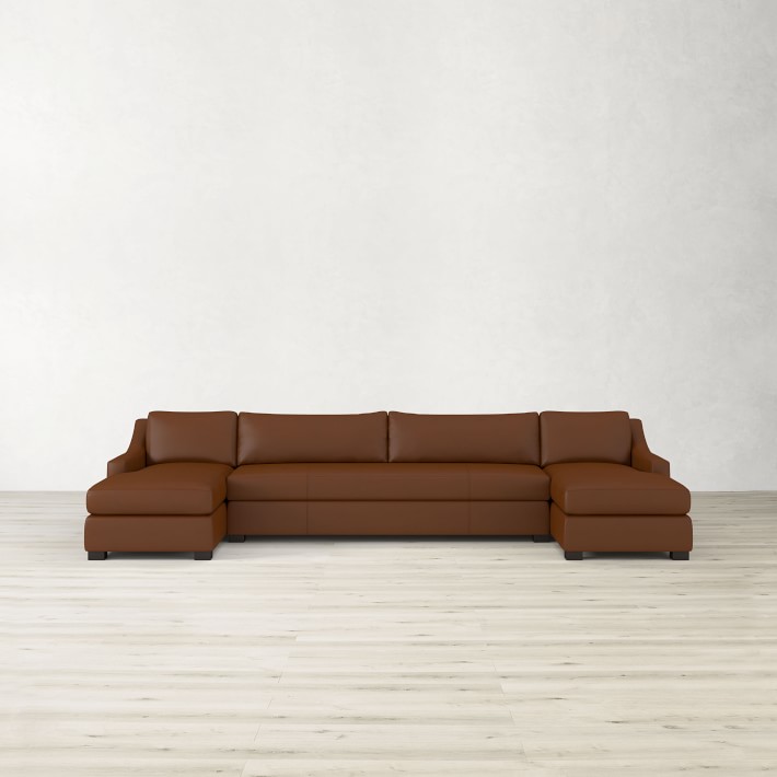 Ghent Slope Arm - 3-Piece U-Shape Sectional Sofa with Chaise | Williams ...
