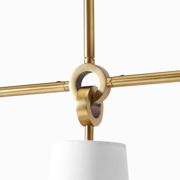 Chain Link Linear Pendant | Williams Sonoma