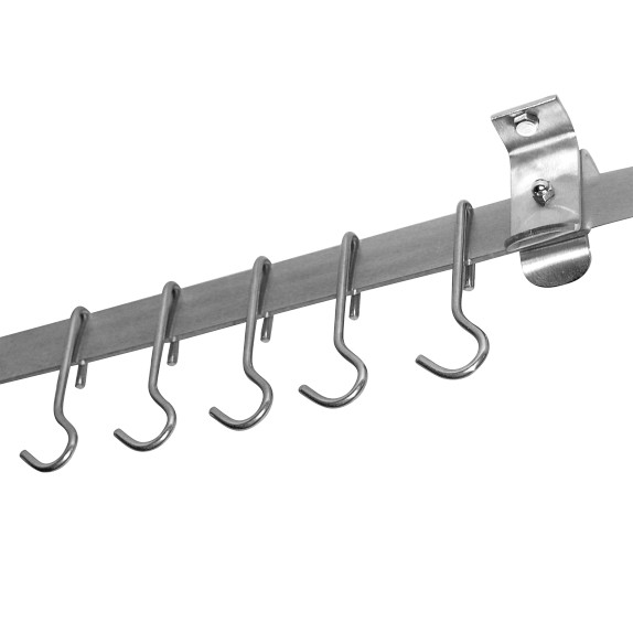 Enclume Low-Ceiling Bar Pot Racks - Hammered Steel | Williams Sonoma