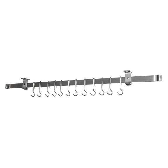 Enclume Low-Ceiling Bar Pot Racks - Hammered Steel | Williams Sonoma