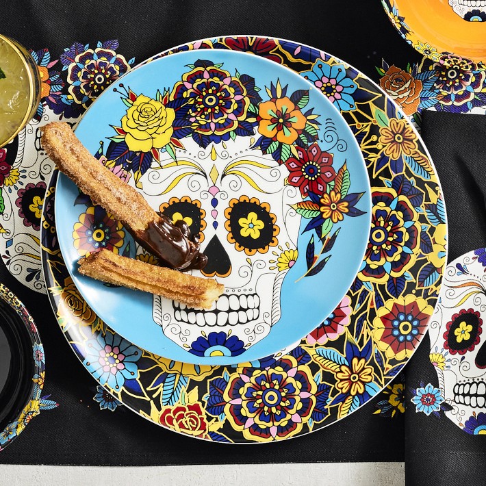 Dia de los Muertos Dinner Plates | Williams Sonoma