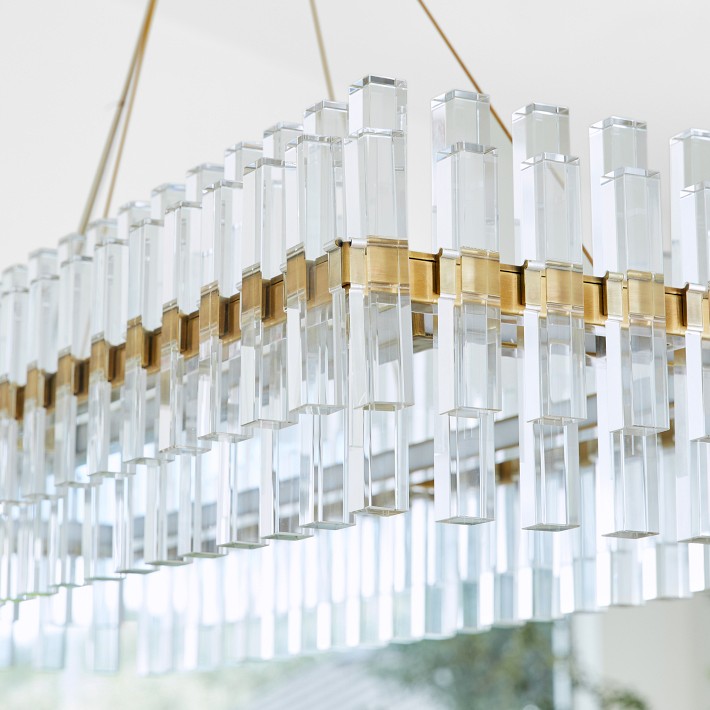 Linear Crystal Chandelier