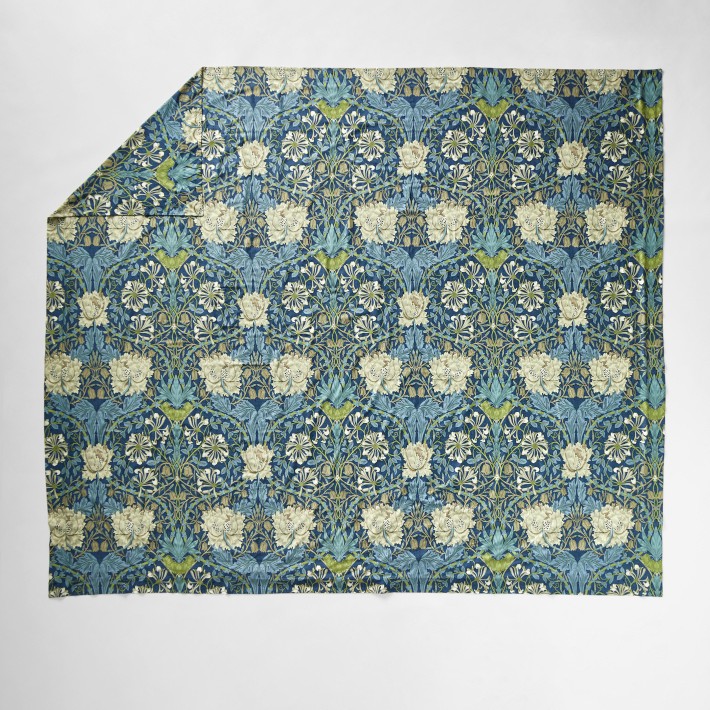 Williams Sonoma Home x Morris & Co. Honeysuckle Tulip Duvet & Shams ...