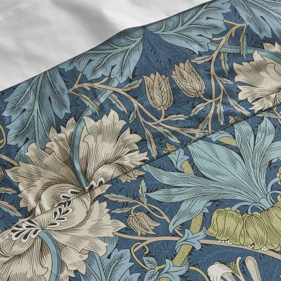 Williams Sonoma Home x Morris & Co. Honeysuckle Tulip Duvet & Shams ...