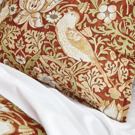 Williams Sonoma Home x Morris & Co. Strawberry Thief Duvet & Shams ...