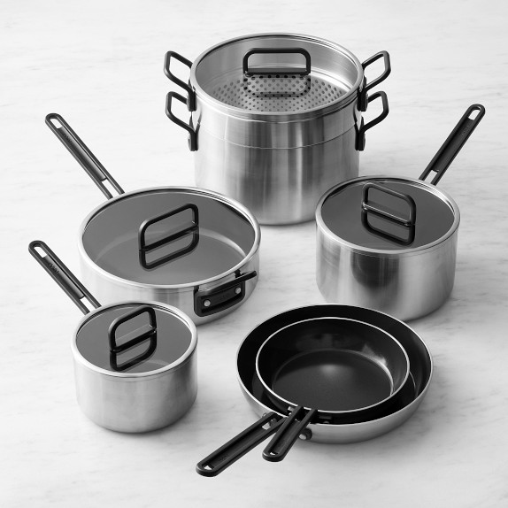 GreenPan™ Stanley Tucci™ Stainless-Steel Ceramic Nonstick 11-Piece ...