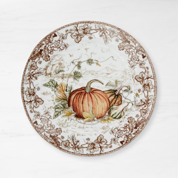 Plymouth Pumpkin Dinner Plate Set - Set of 4 | Williams Sonoma
