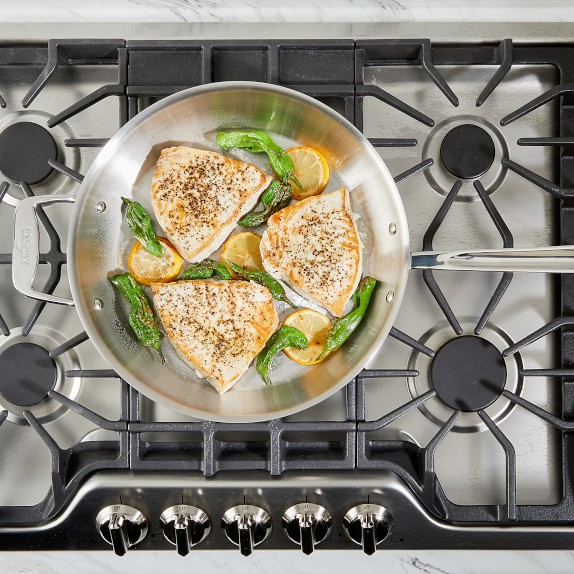 All-Clad d5 Stainless-Steel Deep Skillet - 12 1/2-Inch | Williams Sonoma