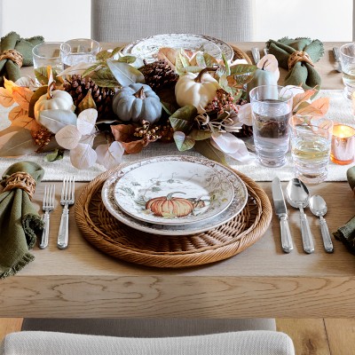 Plymouth Pumpkin Dinner Plate Set - Set of 4 | Williams Sonoma