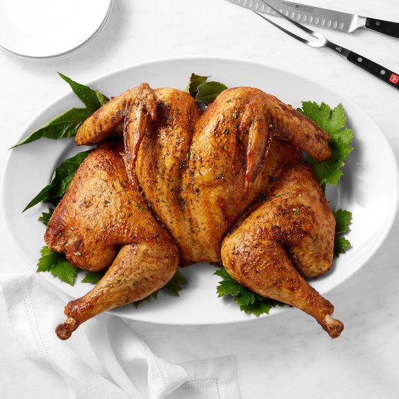 Willie Bird Fresh Free-Range Pre-Brined Organic Spatchcock Turkey ...