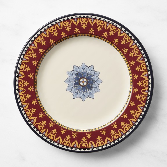 Sicily Red Melamine Dinner Plates, Set of 4 | Williams Sonoma