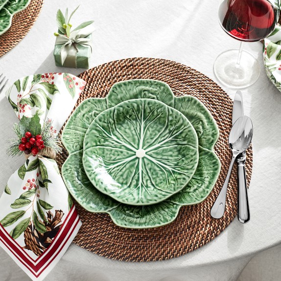 Bordallo Pinheiro Cabbage Dinner Plates | Williams Sonoma