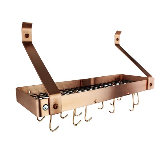 Enclume Wall-Mounted Narrow Shelf Pot Rack | Williams Sonoma