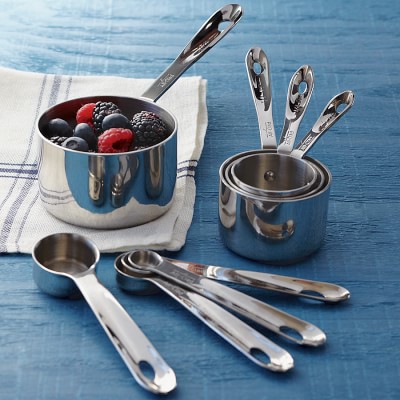 All-Clad Stainless-Steel Measuring Cups & Spoons | Williams Sonoma