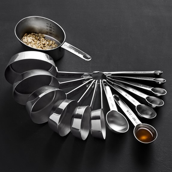 Williams Sonoma Stainless-Steel Nesting Measuring Cups & Spoons Sets ... Williams Sonoma Stainless-Steel Nesting Measuring Cups & Spoons Sets ...