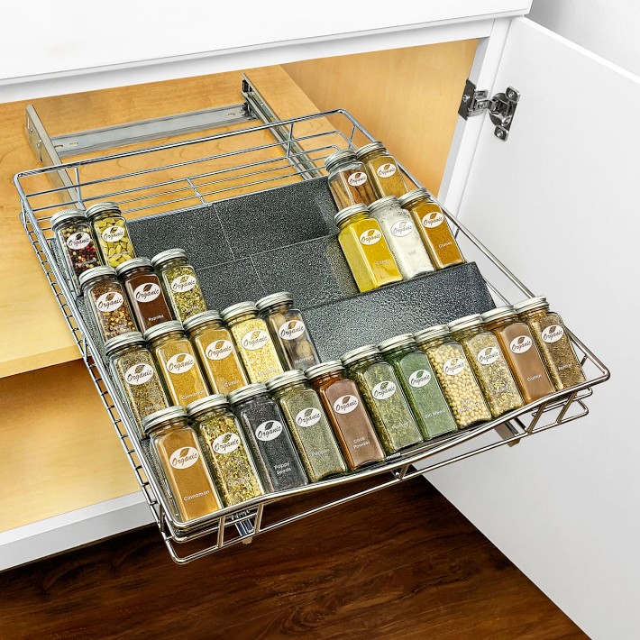 Slide Out Spice Rack Tray | Cabinet Storage | Williams Sonoma
