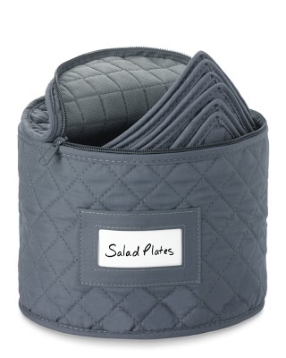 Hold Everything Quilted Storage Cases, Plates | Williams Sonoma
