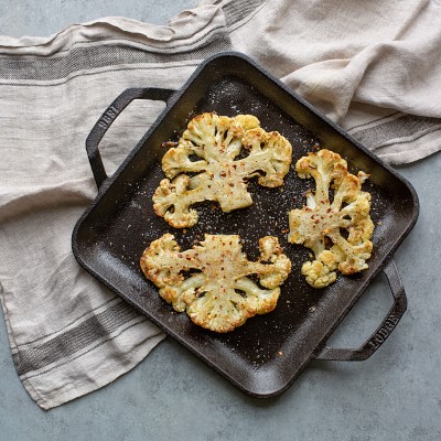 Lodge Chef Collection Cast-Iron Double Handled Square Griddle - 11 ...