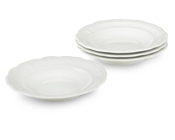 Pillivuyt Queen Anne Porcelain Soup Plates | Williams Sonoma