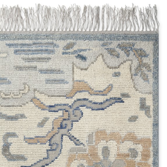 Tibetan Cloud Angora Hand Knotted Rug | Williams Sonoma