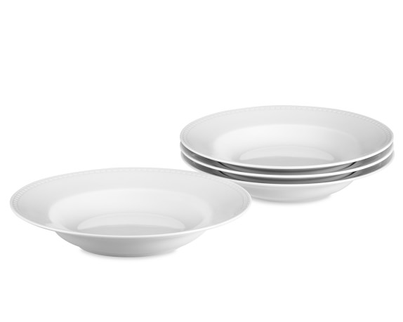 Apilco Beaded Hemstitch Porcelain Soup Plates | Williams Sonoma