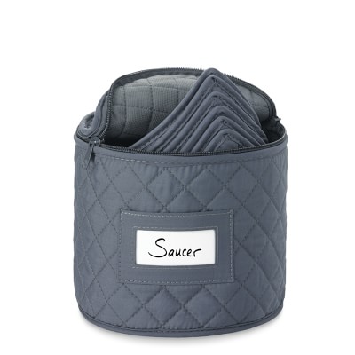 Hold Everything Quilted Storage Cases, Plates | Williams Sonoma