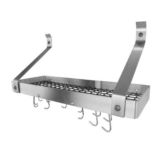 Enclume Wall-Mounted Narrow Shelf Pot Rack | Williams Sonoma