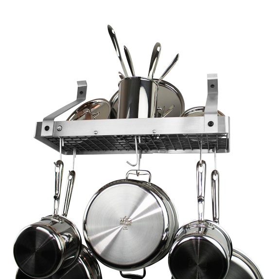 Enclume Wall-Mounted Narrow Shelf Pot Rack | Williams Sonoma
