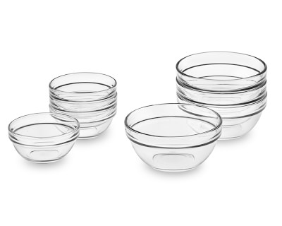 Glass Prep Mixing Bowls, Set of 8 | Williams Sonoma