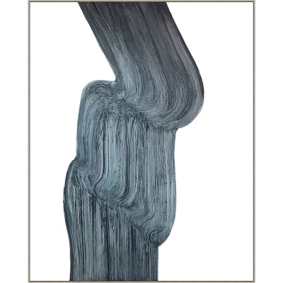 Hand Painted Slate Movement - Slate | Large Wall Art | Williams Sonoma