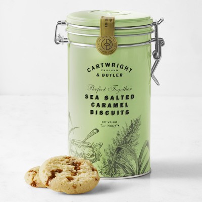 Cartwright & Butler Salted Caramel Biscuits Tin | Williams Sonoma