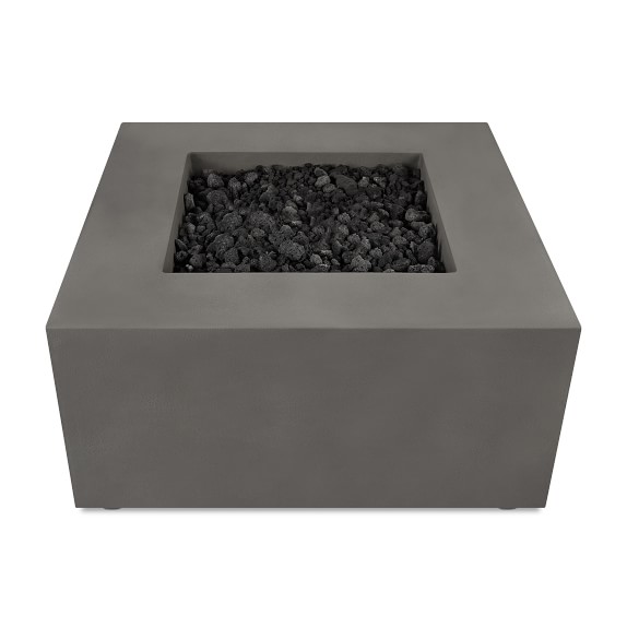 Havana Casual Square Fire Pit Table | Outdoor Heating | Williams Sonoma