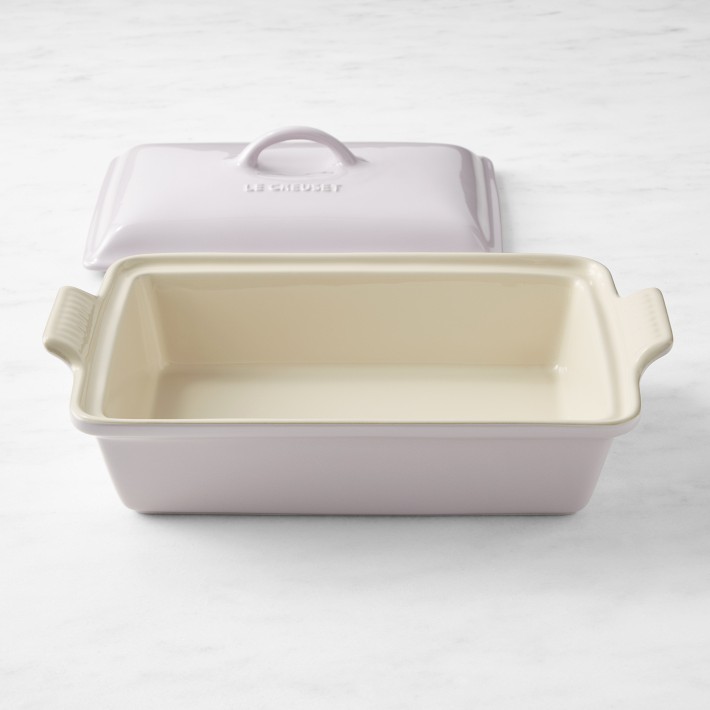Le Creuset Heritage Stoneware Rectangular Covered Casserole Pan ...
