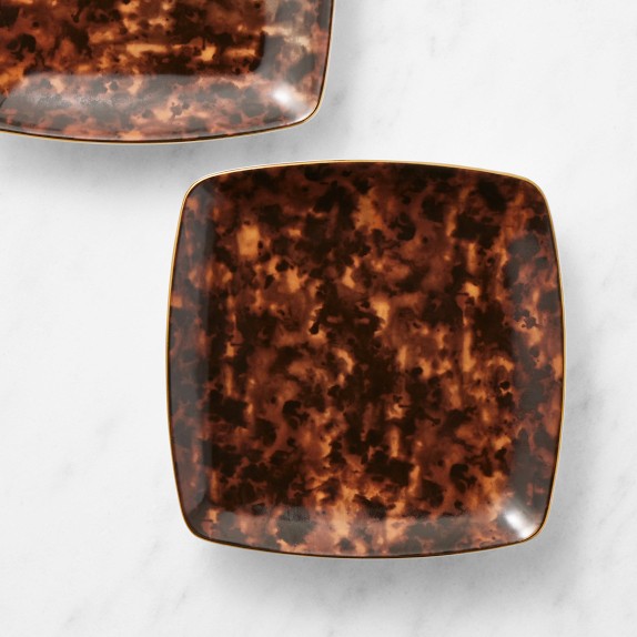 Marlo Thomas Tortoise Shell Mixed Appetizer Plates, Set of 4 | Williams ...