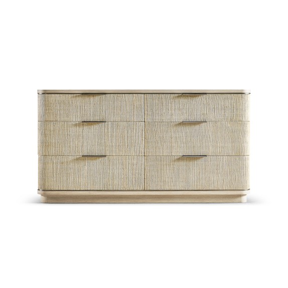 Jonathan Charles Seiche 6-Drawer Grass Cloth Dresser | Williams Sonoma
