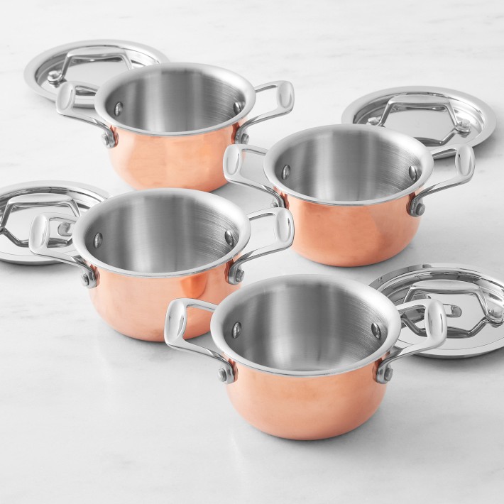 Williams Sonoma Copper Mini Cocottes - Set of 4 | Williams Sonoma